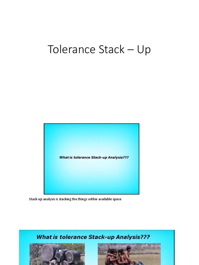 Chapter 6. Tolerance Stack Up Analysis | PDF | Engineering Tolerance ...