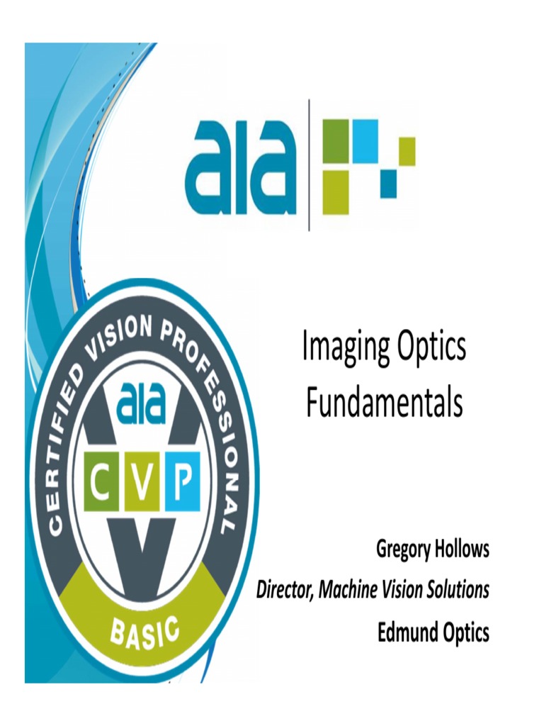 Machine Vision Lens Fundamentals | PDF | Optical Resolution | Field Of View