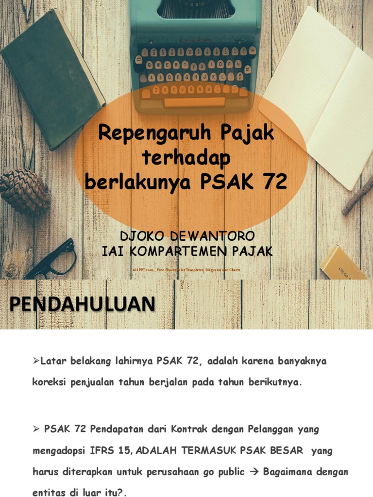 Djoko Dewantoro - Pengaruh Pajak Atas Berlakunya PSAK 72 | PDF