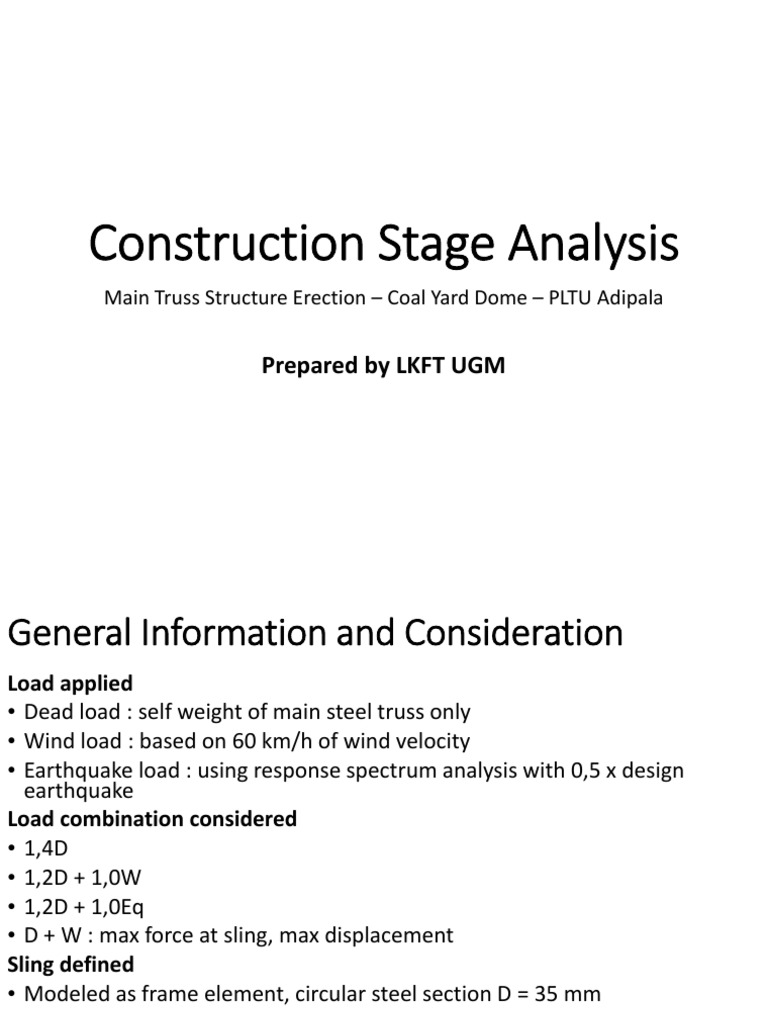 Construction Stage Analysis - 4 | PDF | Economic Sectors | Structural Engineering