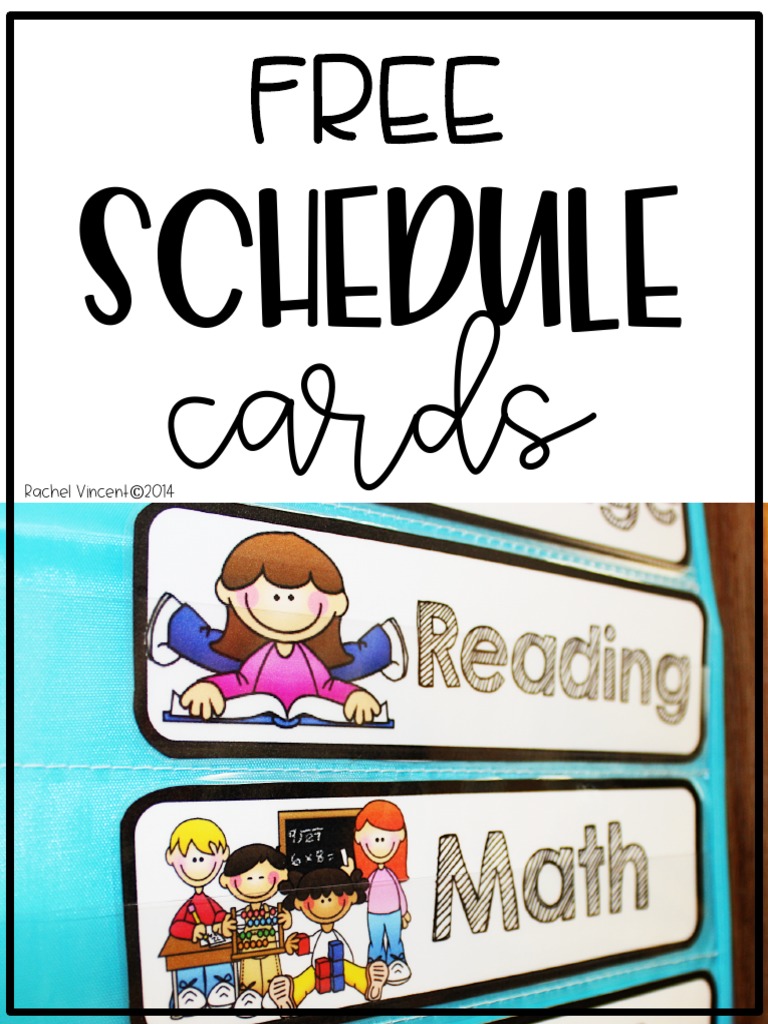 ClassroomScheduleCardsFREEBIE 1 PDF | PDF | Learning | Communication