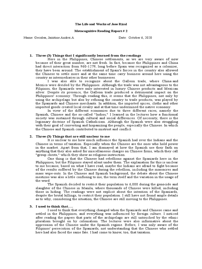 MRR 2 Rizal 110 | PDF | Philippines | Spanish Empire