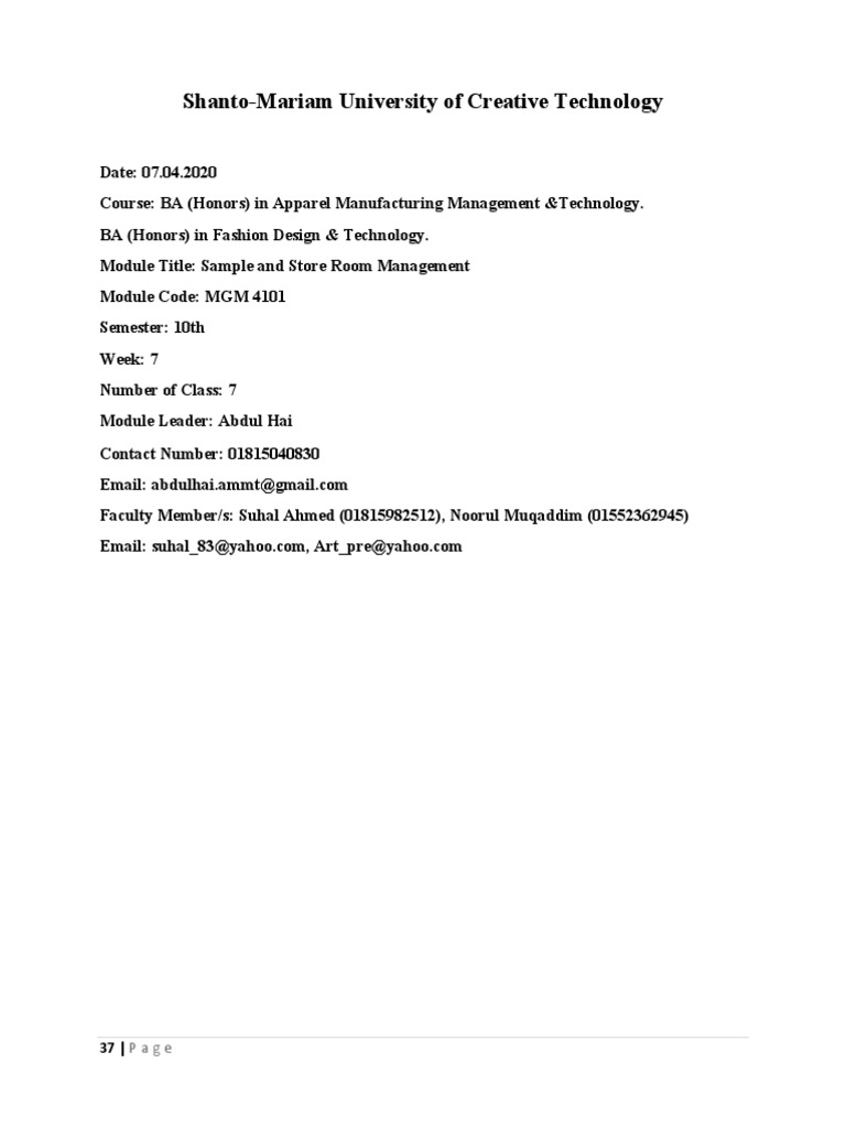 Shanto-Mariam University of Creative Technology | PDF | T Shirt | Dyeing