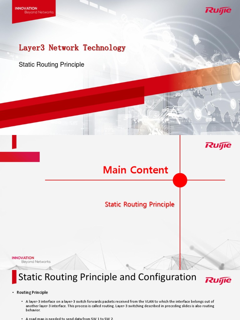 11 Static Routing Principle | PDF | Network Switch | Ip Address