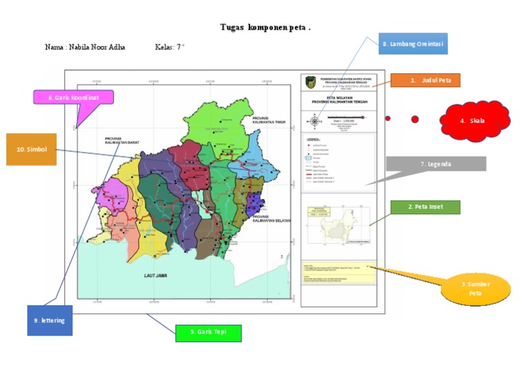 Tugas Komponen Peta | PDF