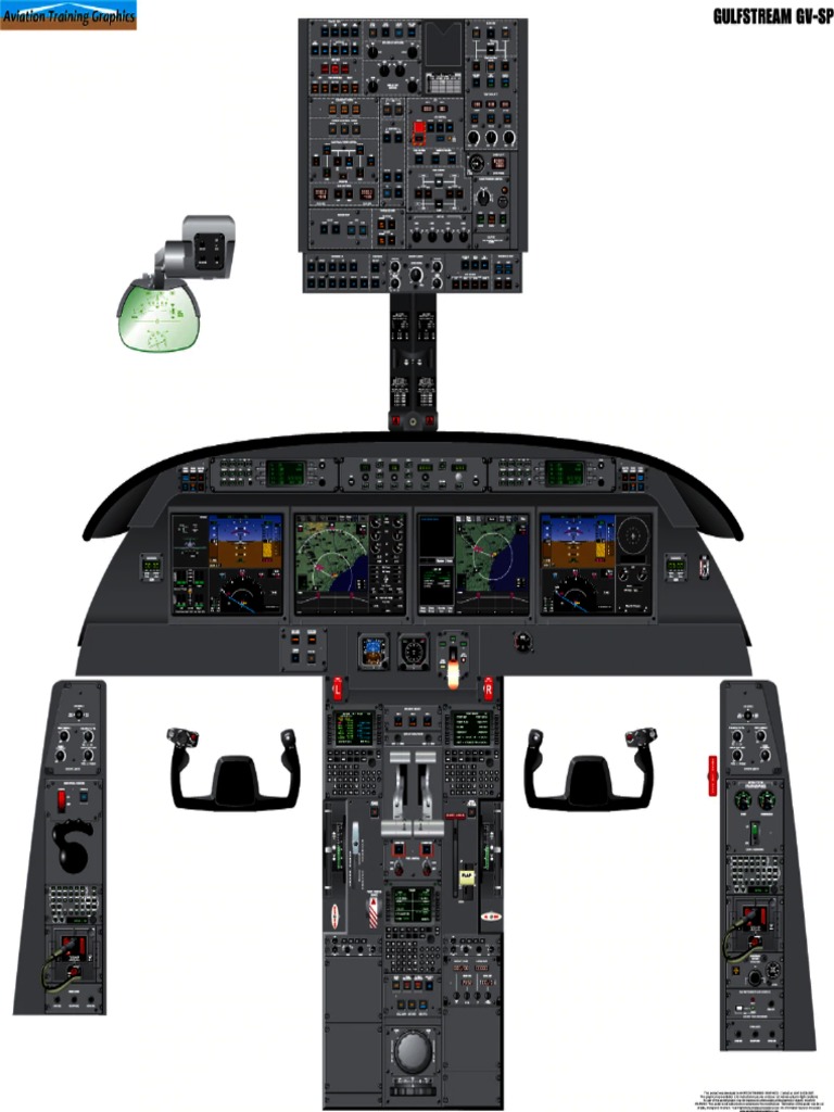 Gulfstream GV SP Cockpit Layout PDF | PDF