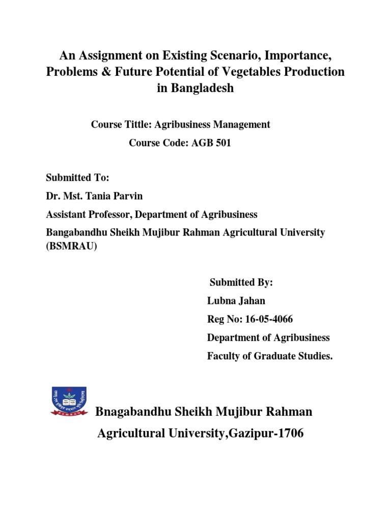 Bangladesh's Vegetable Sector Analysis | PDF | Vegetables | Agriculture