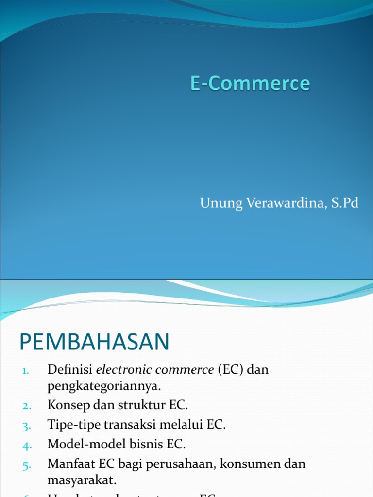 Materi E-Commerce | PDF