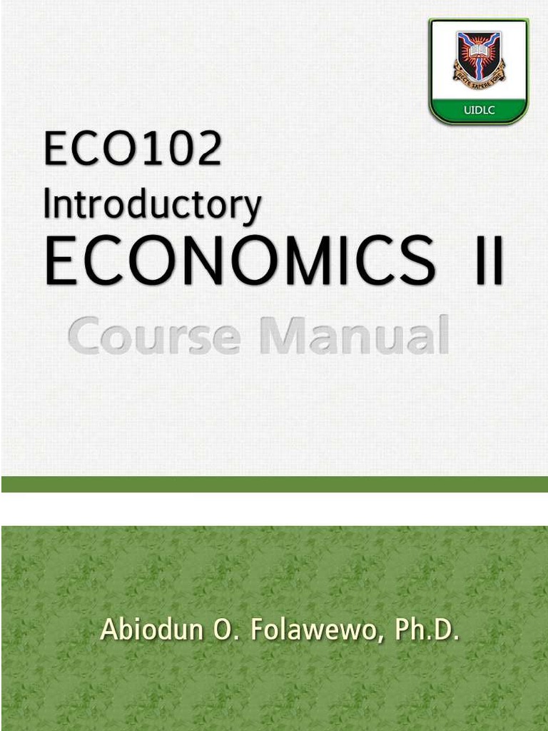 Eco102 1 | PDF | Microeconomics | Macroeconomics