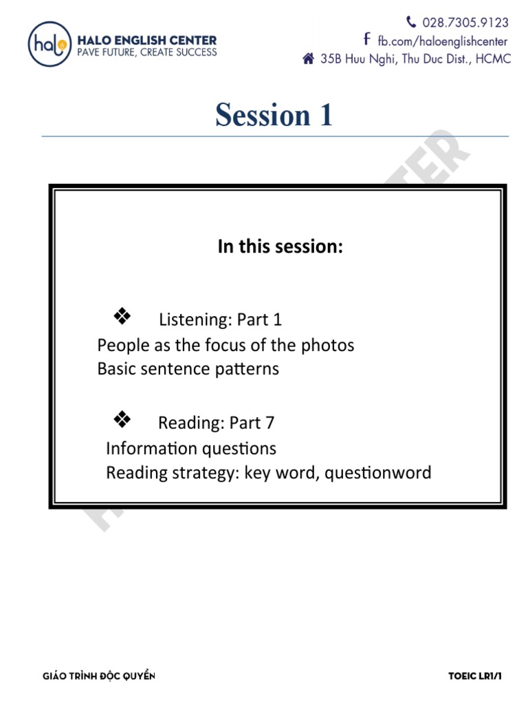 Session-1-đã chuyển đổi | PDF | Sentence (Linguistics) | Syntax