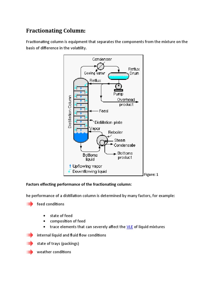 Factors Influencing Fractionating Columns | PDF