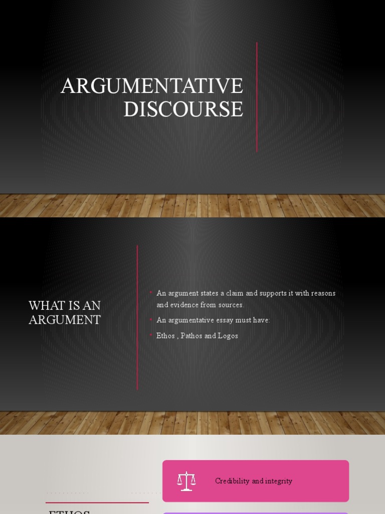 Argumentative Discourse | PDF | Argument | Reasoning