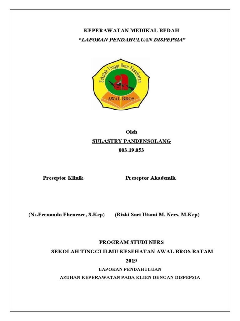 LP - Dispepsia | PDF