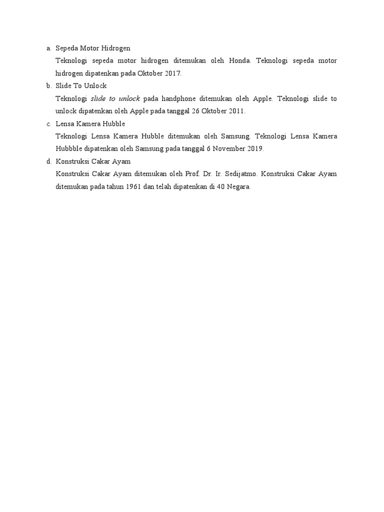 Contoh Hak Paten | PDF