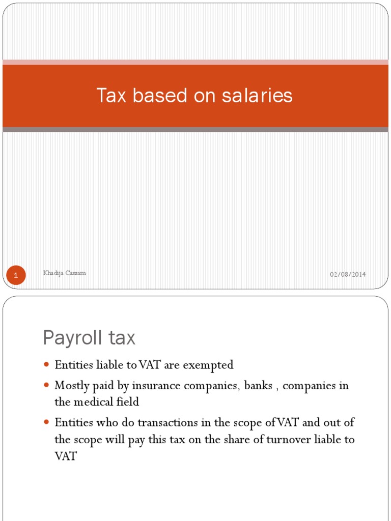 Tax Based On Salaries | PDF | Career & Growth | Business
