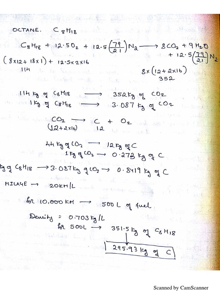 Octane Combustion | PDF
