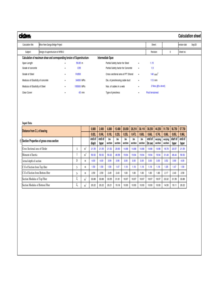 Shear - ULS-70m - LF 1.1 | PDF | Prestressed Concrete | Strength Of ...