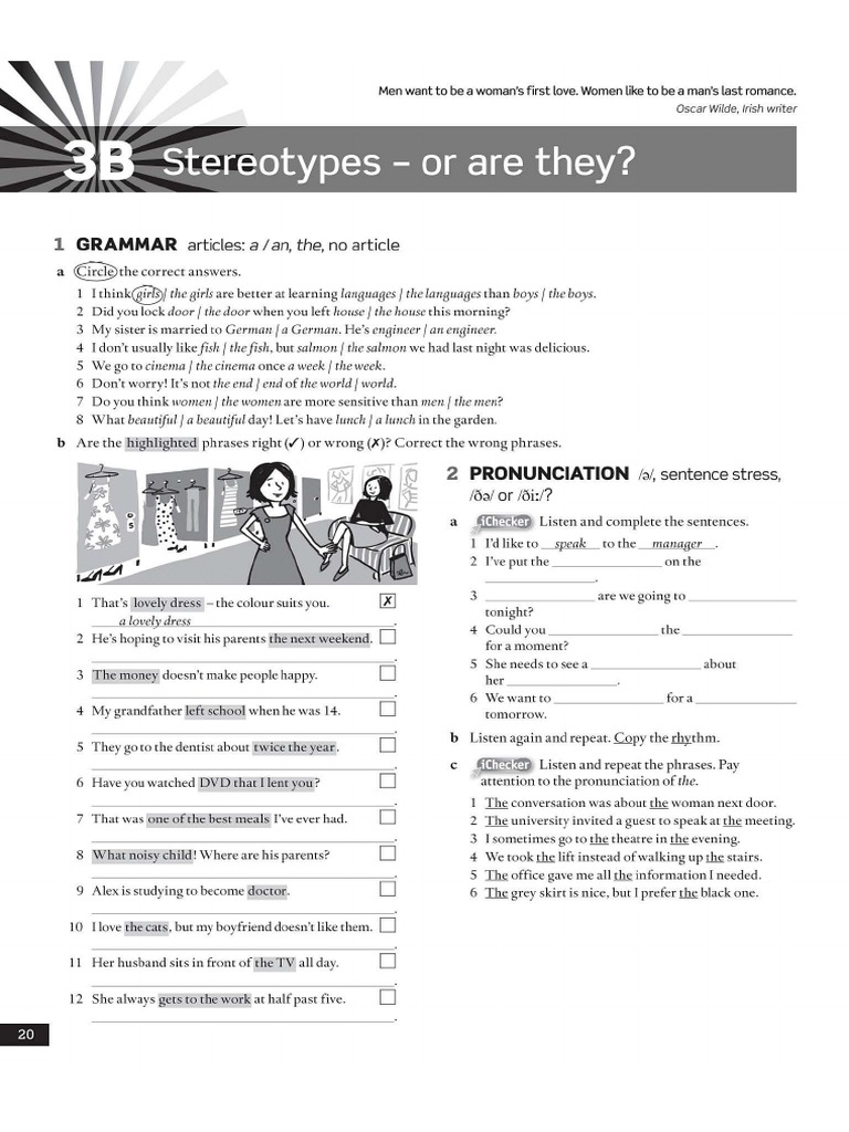 3B - English File Intermediate Workbook | PDF
