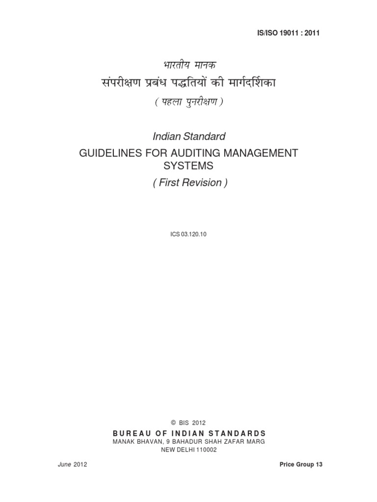 Is Iso 19011-2011 | PDF | Audit | Business