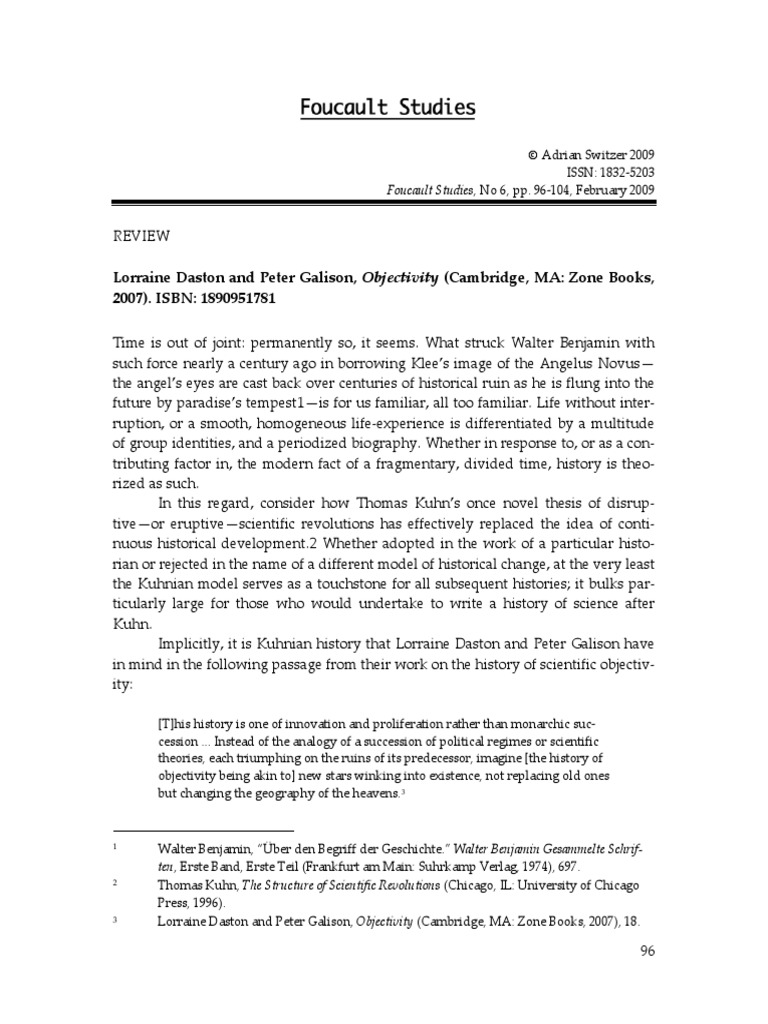Lorraine Daston and Peter Galison, Objectivity (Cambridge, MA: Zone ...