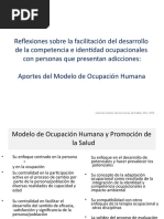 Modelo de Ocupación Humana MOHO | PDF | Terapia ocupacional | Ciencias ...