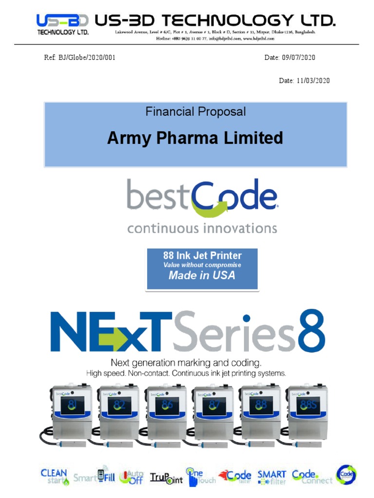 Quotation For Army Pharma Ltd. | PDF | Printer (Computing) | Graphical ...
