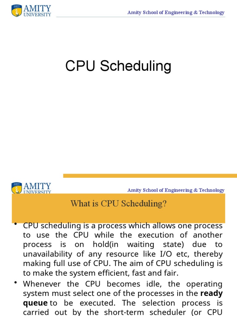 CPU Scheduling | PDF | Scheduling (Computing) | Process (Computing)