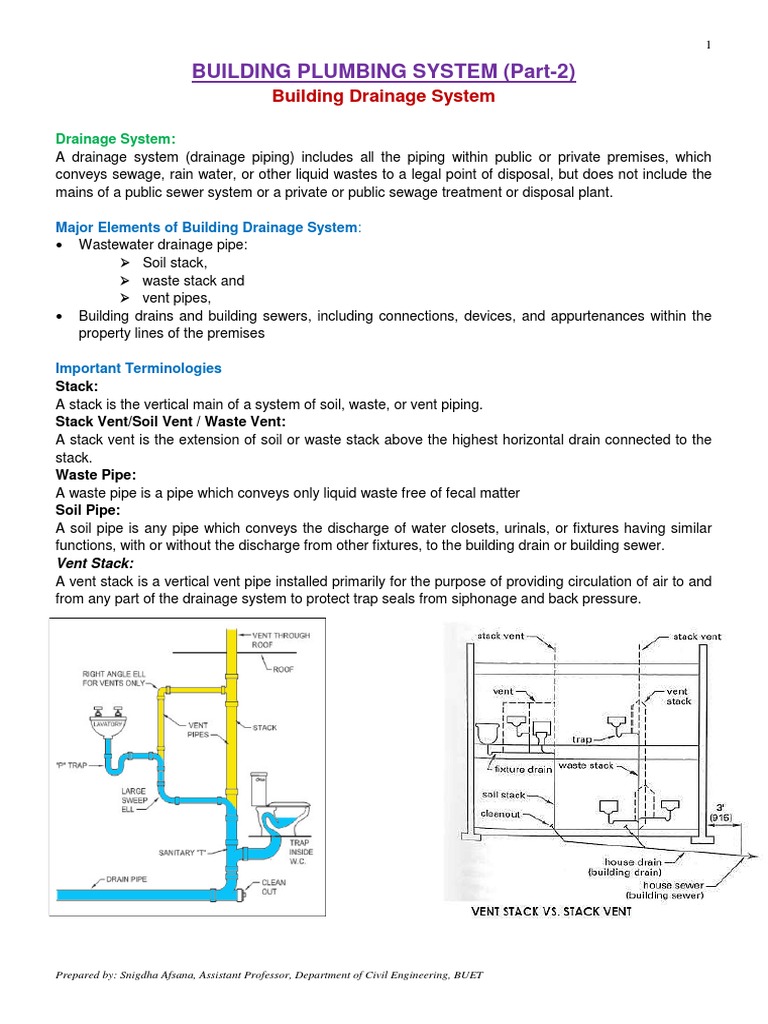 Building Drainage System Overview | PDF | Plumbing | Hydraulic Engineering