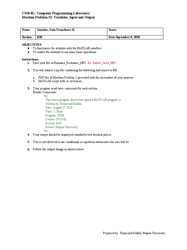 Machine Problem 2 | PDF | Input/Output | Computer Keyboard