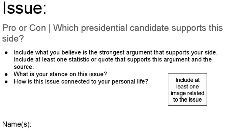 Civic Issue Template | PDF