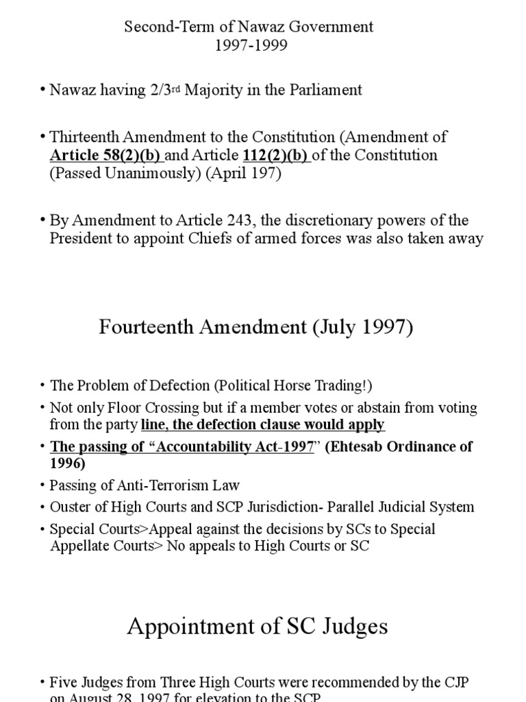 Article 58 (2) (B) and Article 112 (2) (B) of The Constitution | PDF ...