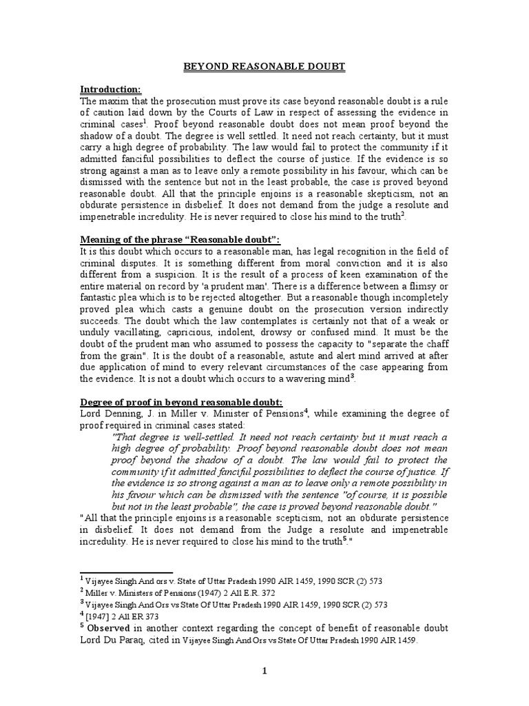 3 Reasonable Doubt | Download Free PDF | Burden Of Proof (Law ...