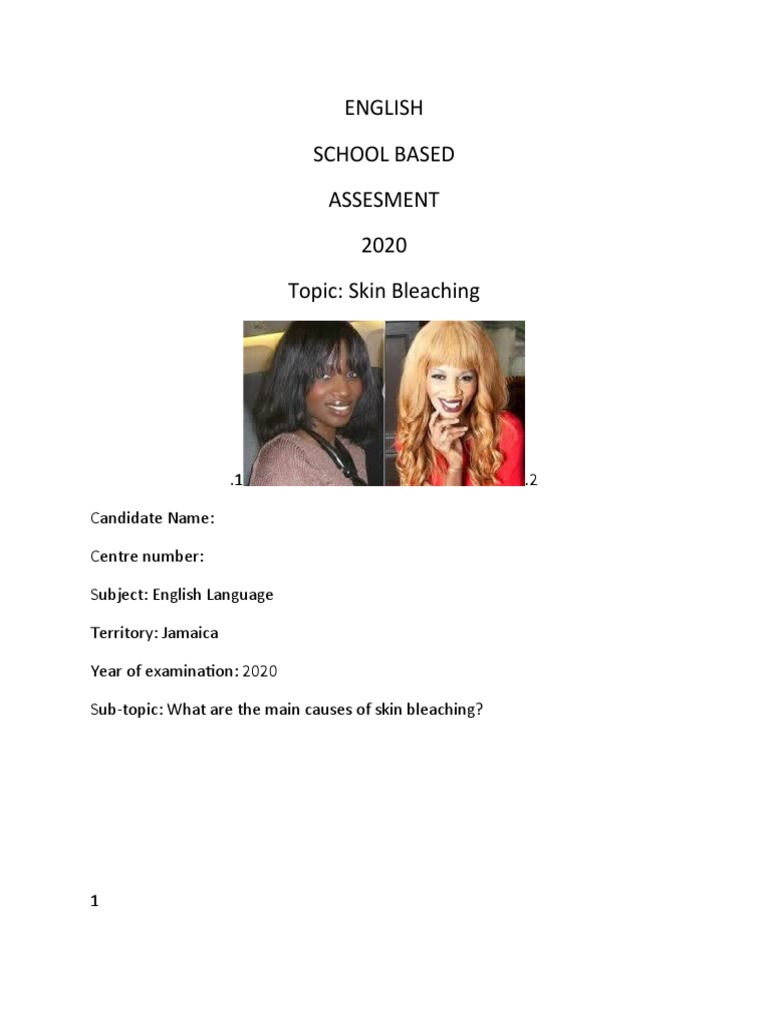 ENGLISH Sba Document | PDF | English Language | Reading Comprehension