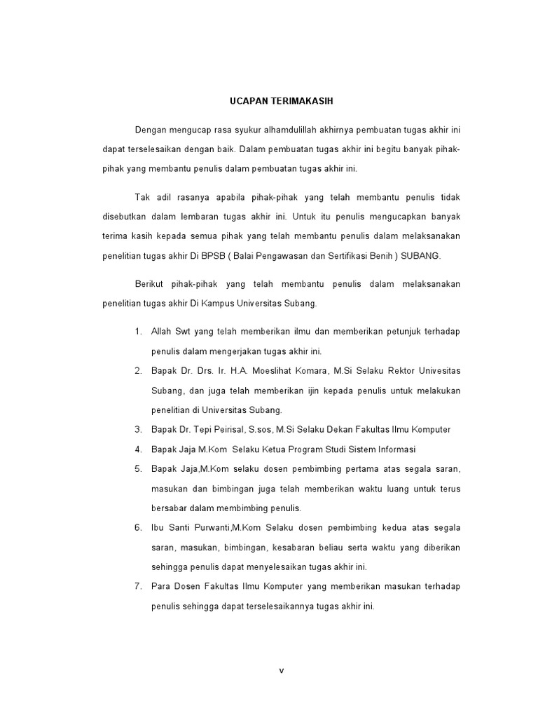 Ucapan Terimakasih | PDF