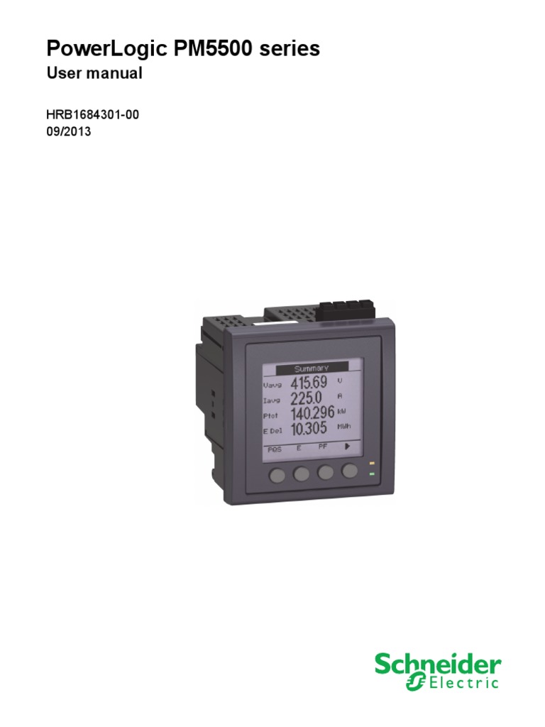 Powerlogic Pm5500 Series: User Manual | PDF | Input/Output | World Wide Web