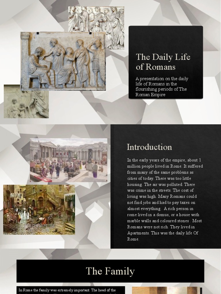 The Daily Life of Romans | PDF | Gladiator | Roman Empire