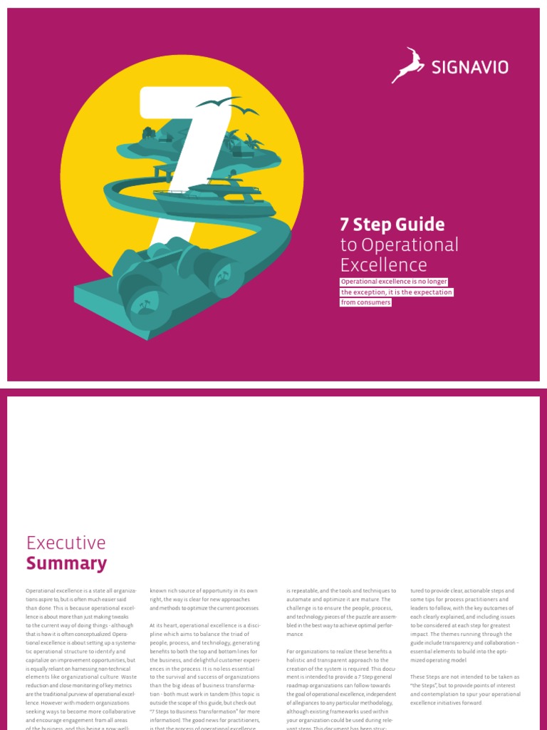 7 Steps Operational Excellence Pex | PDF | Business Process Management ...