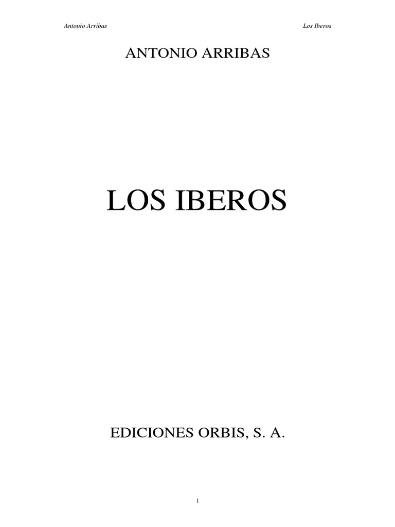 Antonio Arribas - Los Iberos | Descargar gratis PDF | Península Ibérica ...