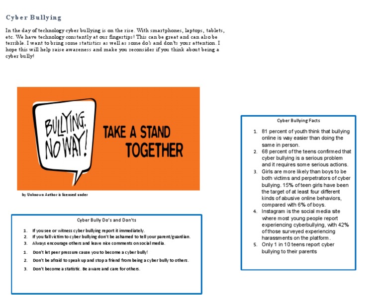 Digital Citizenship Poster 1 | PDF | Cyberbullying | Bullying