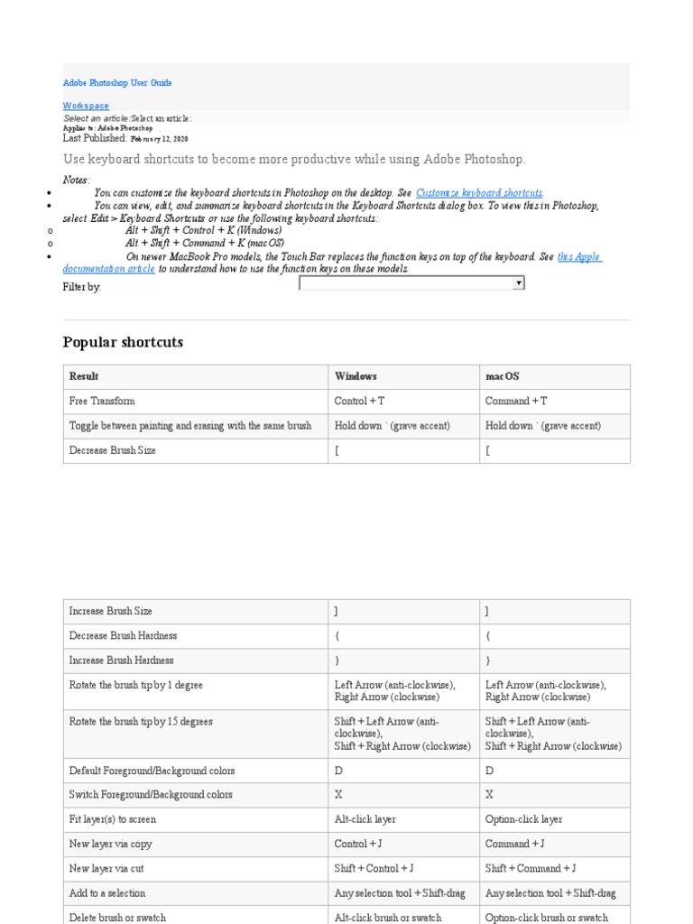 Adobe Photoshop User Guide | PDF | Adobe Photoshop | Human–Computer ...