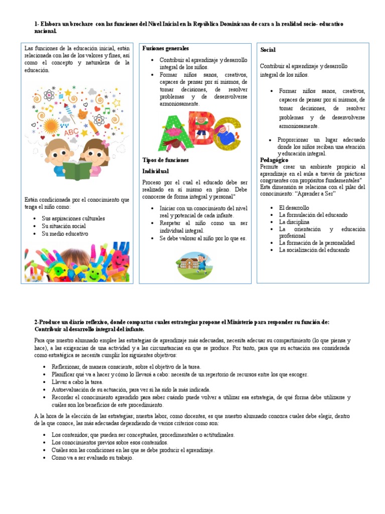 Tarea 3 - Fundamentos Del Curriculum de La Educacion Inicial | PDF ...