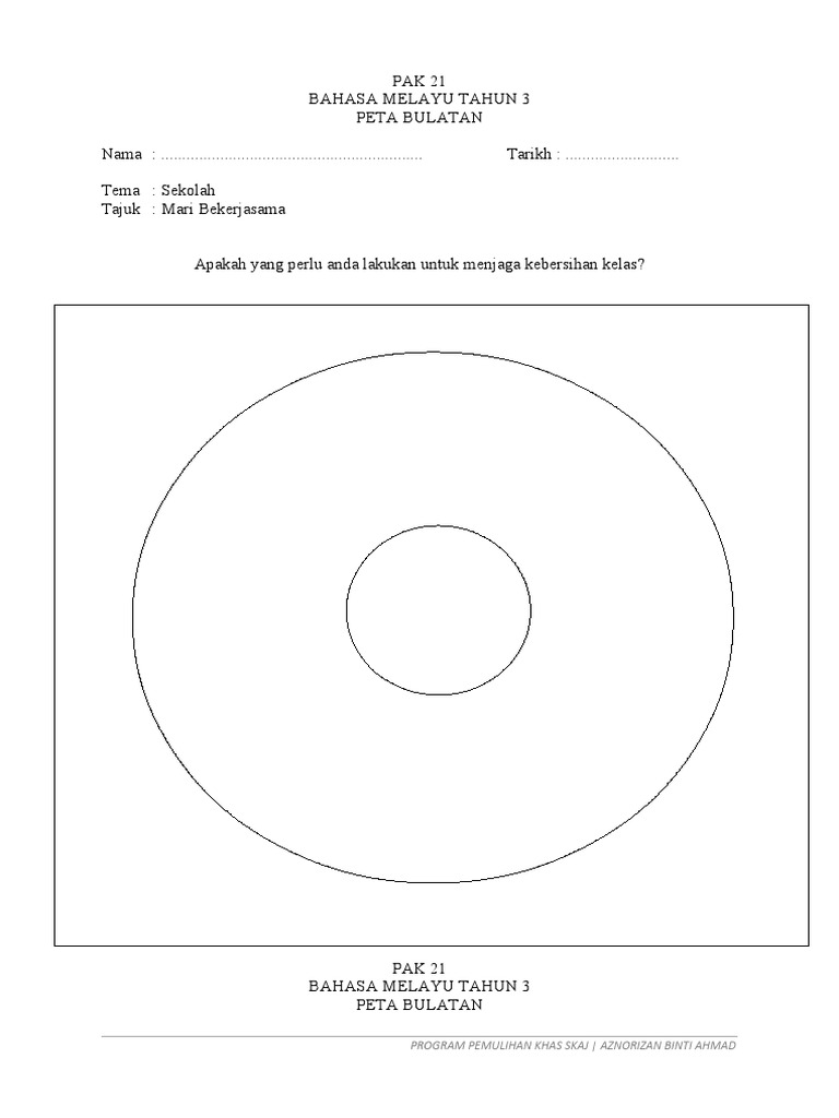 Peta Bulatan Tahun 3 | PDF