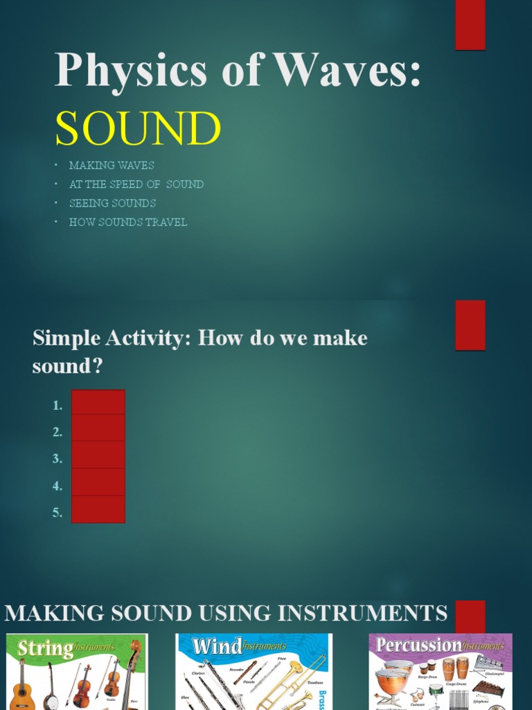 Physics of Waves | PDF | Sound | Waves
