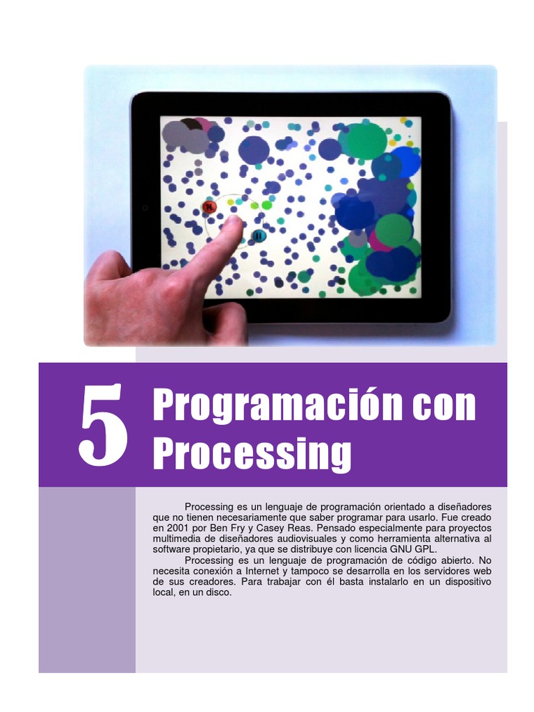 TEMA 5 Programación Con Processing - Curso 2018-19 | PDF | Lenguaje de ...