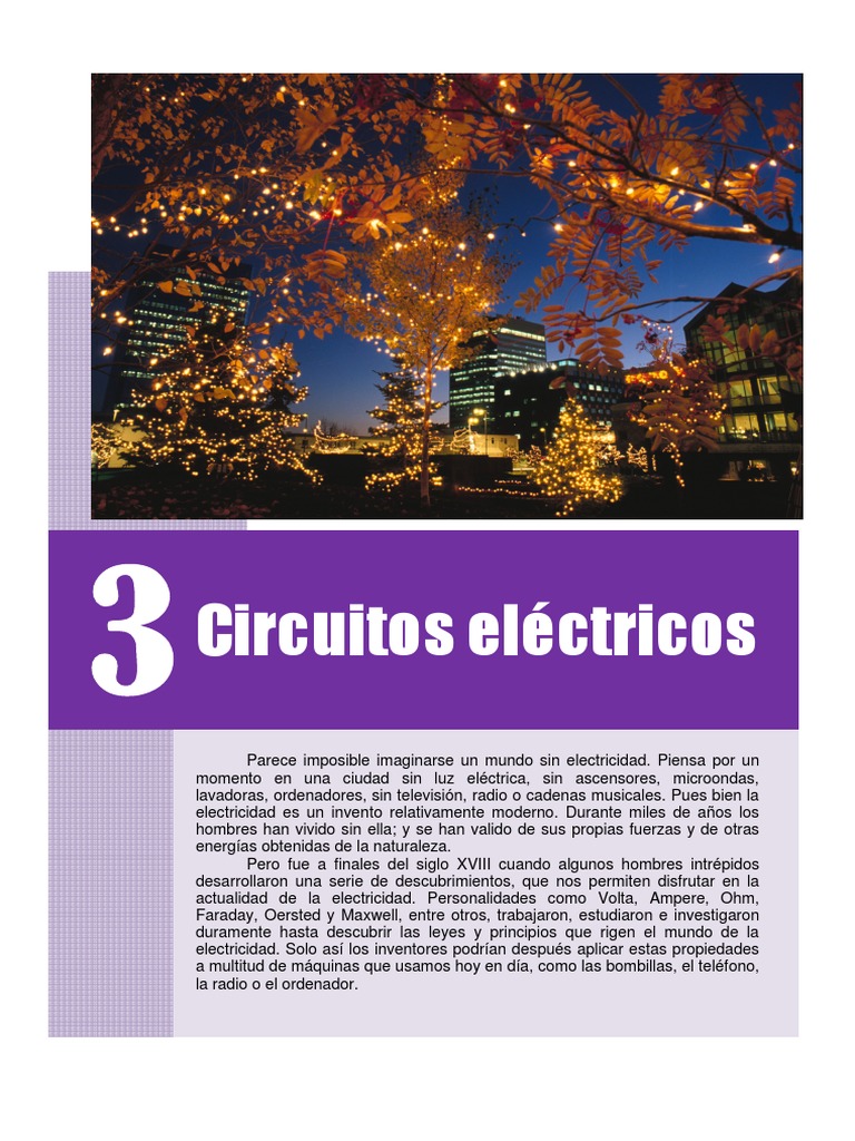 TEMA 3 Circuitos Eléctricos Curso 2018-19 | PDF | Energia electrica | Electricidad