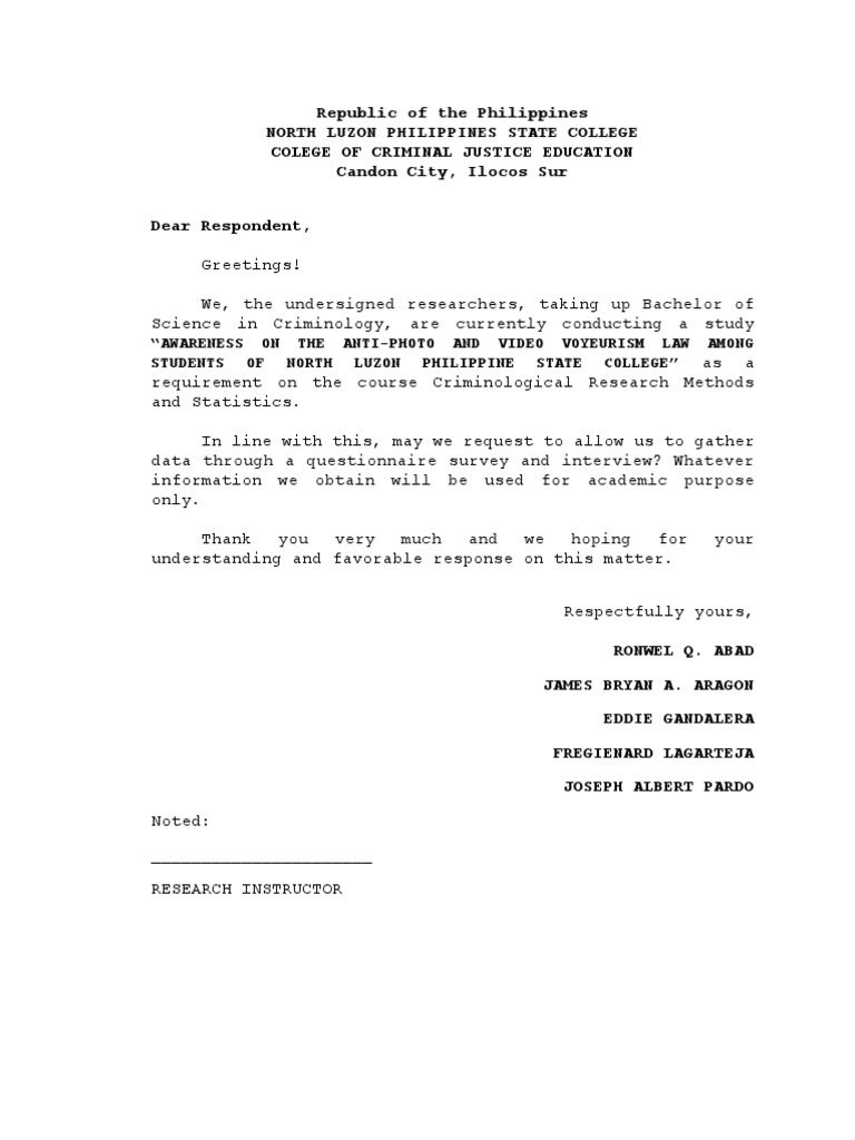 Republic of The Philippines North Luzon Philippines State College Colege of Criminal Justice ...