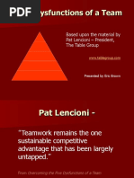 Five Dysfunctions of A Team Assessment Questions - Lencioni ...