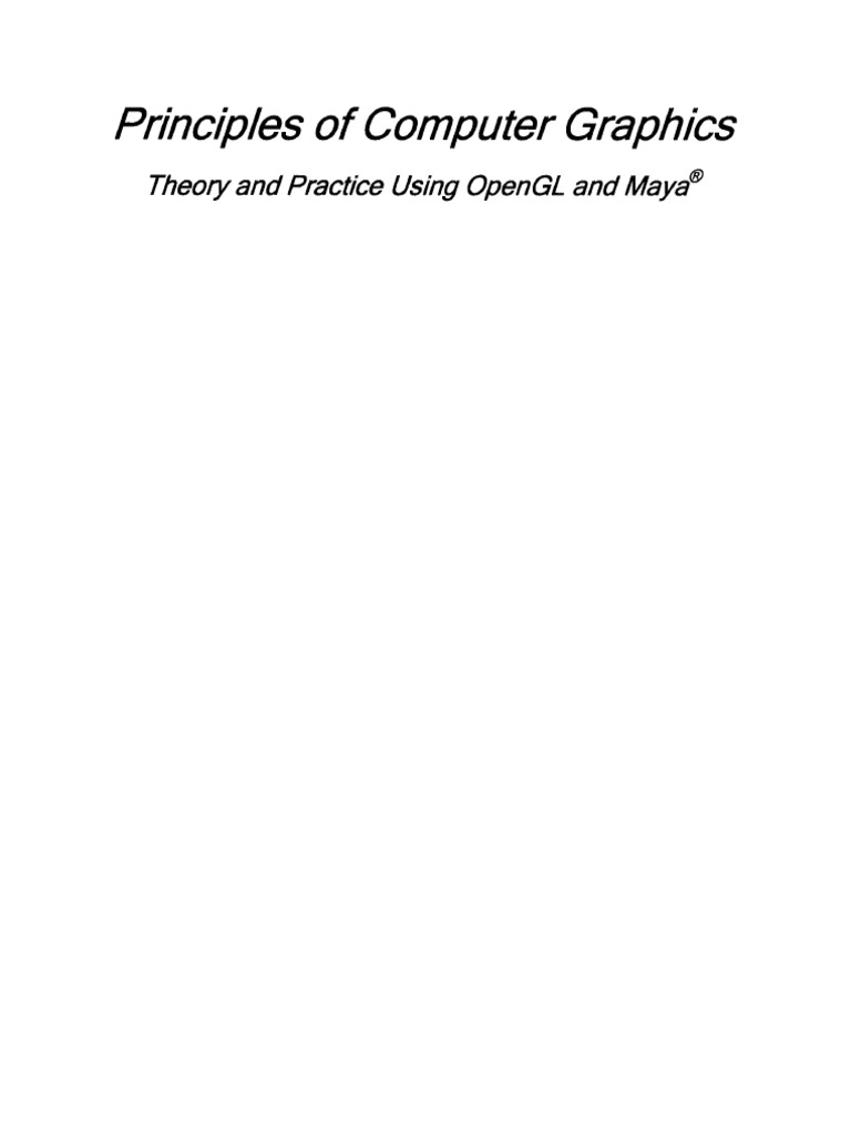 Principles of Computer Graphics: Teo/y | PDF | 3 D Computer Graphics ...