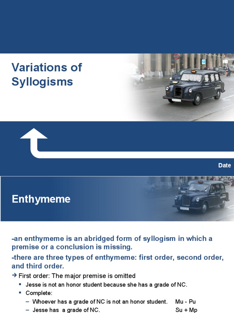 Variations of Syllogism - Philosophy | PDF | Argument | Logical Consequence
