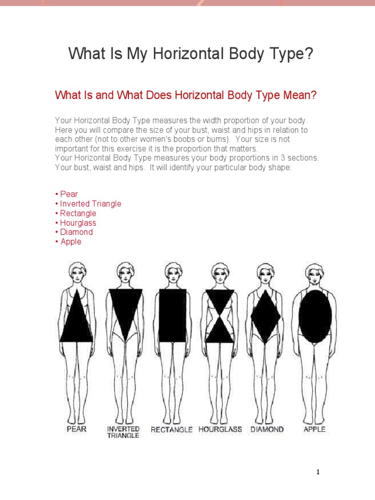 What Is and What Does Horizontal Body Type Mean? | PDF | Trousers | Skirt